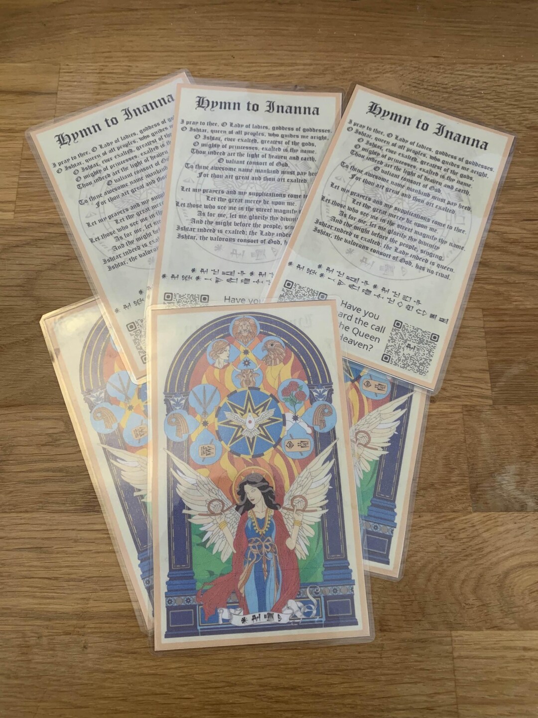 Ishtar Inanna Queen of Heaven Prayer Cards / Bookmarks - Laminated or ...