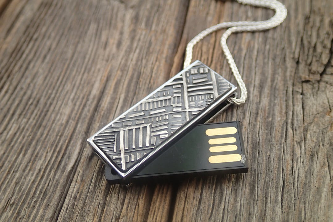 USB 16 GB Flash Drive Necklace - Permaculture #1 - Etsy