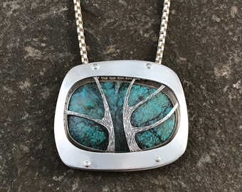 Oak Tree Pendant - Etsy