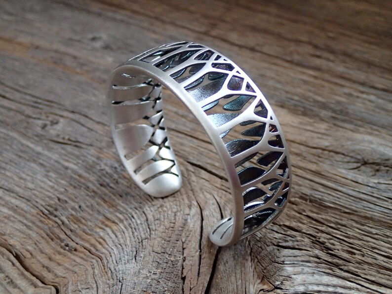 Forest for the Trees Sterling Cuff | Etsy