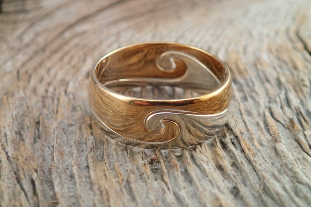 Narrow Wave Ring - Etsy
