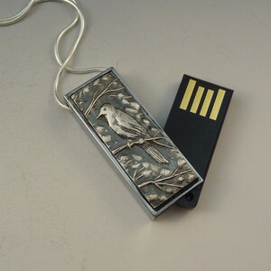 Phoebe USB 16 GB Flash Drive Pendant or Key Chain - Handmade Art ...