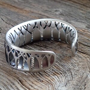 Forest for the Trees Sterling Cuff - Etsy