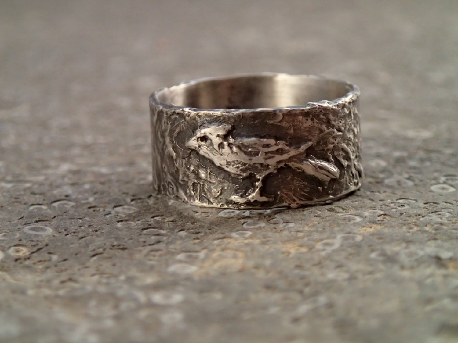 Cardinal Bird Ring - Handmade Art Jewelry - Etsy