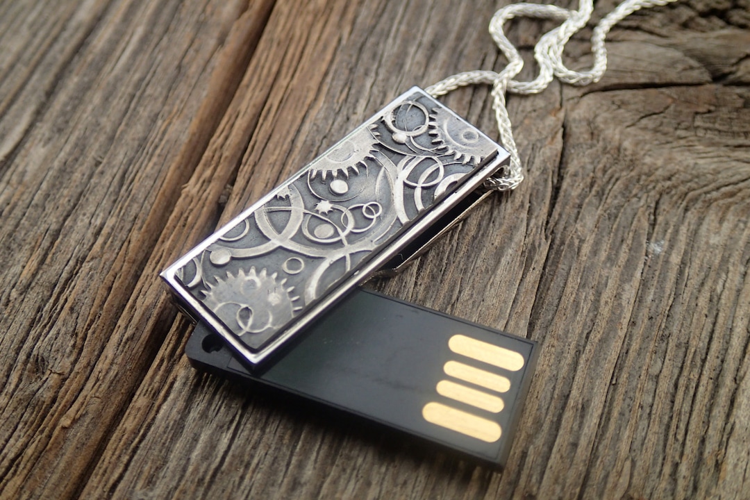 Steampunk USB Flash Drive Necklace - Etsy
