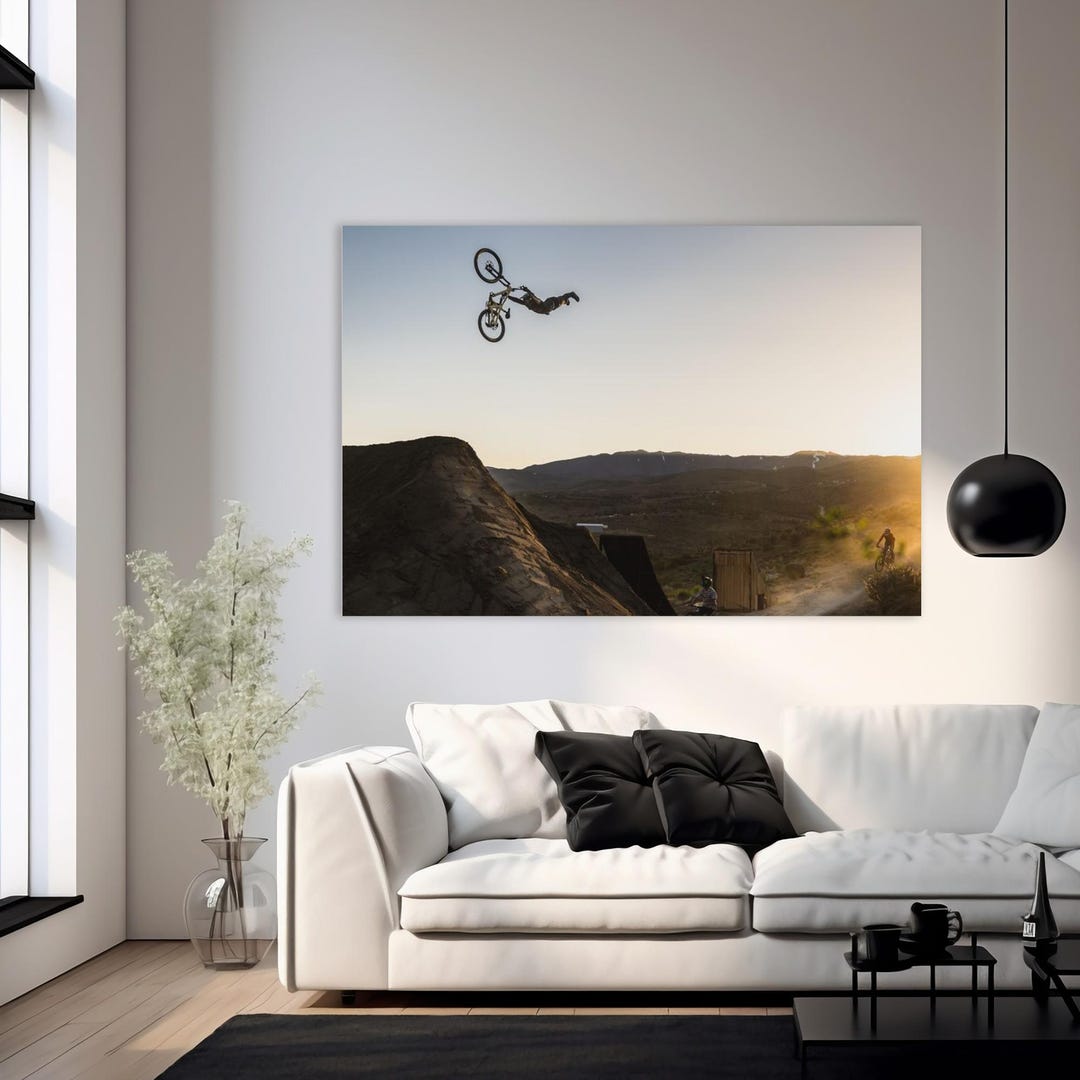 Freeride Mountain Biking Poster – Mountain Bike Poster - MTB Posters ...