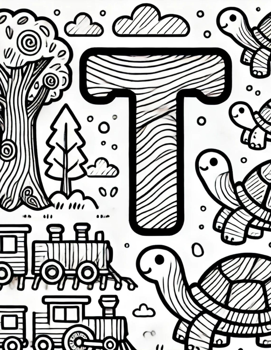 Printable Alphabet Coloring Pages, Coloring Pages for Kids, Alphabet ...