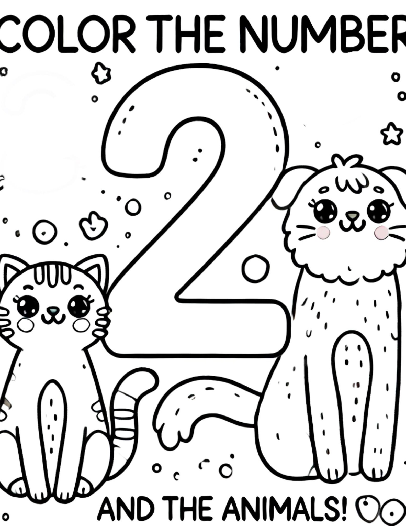 Printable Number Coloring Pages, Coloring Pages for Kids, Number ...