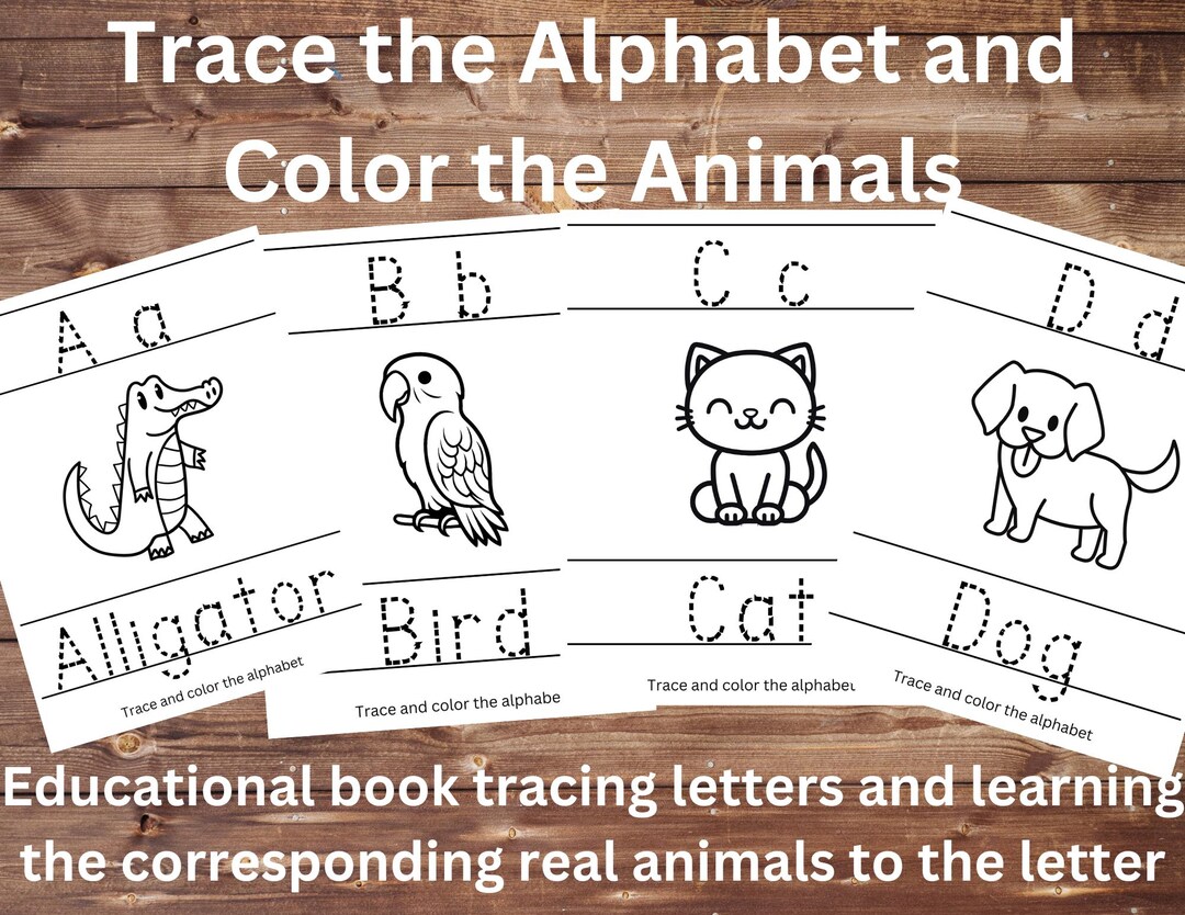 Printable Alphabet Tracing Coloring Pages, Coloring Pages for Kids ...