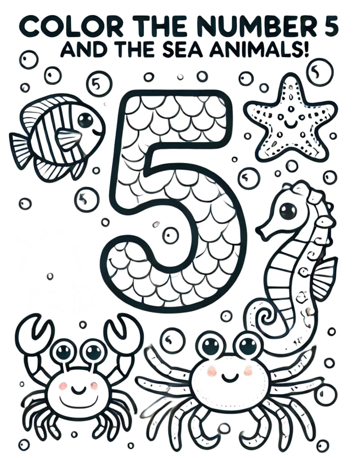Printable Number Coloring Pages, Coloring Pages for Kids, Number ...