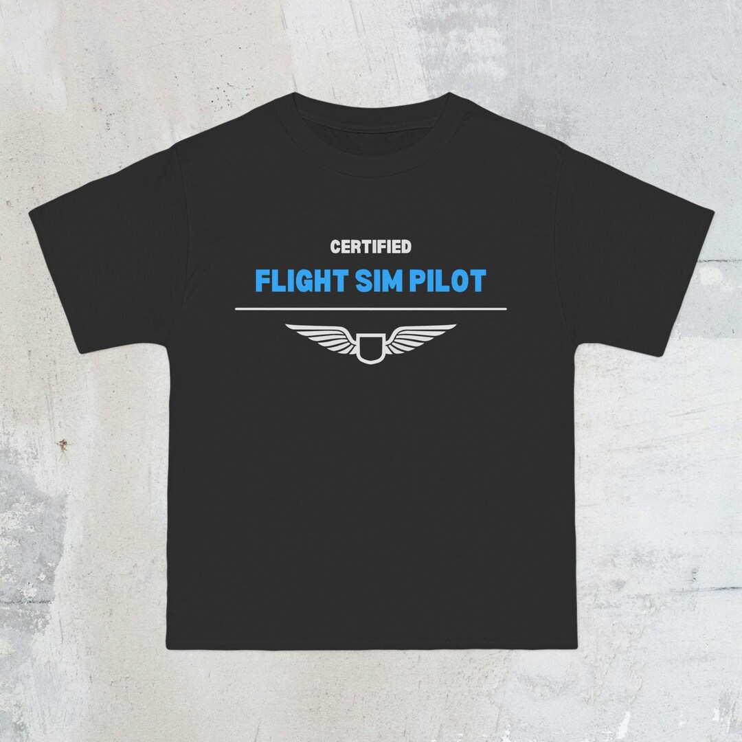 Flight Simulator T-shirt | Aviation Enthusiast Tee | Pilot Gift | Plane ...