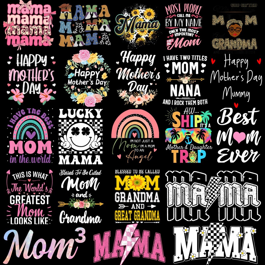 Mothers Day Png Bundle, Mom Life Svg, Mothers Day, Mama Svg, Mommy and ...