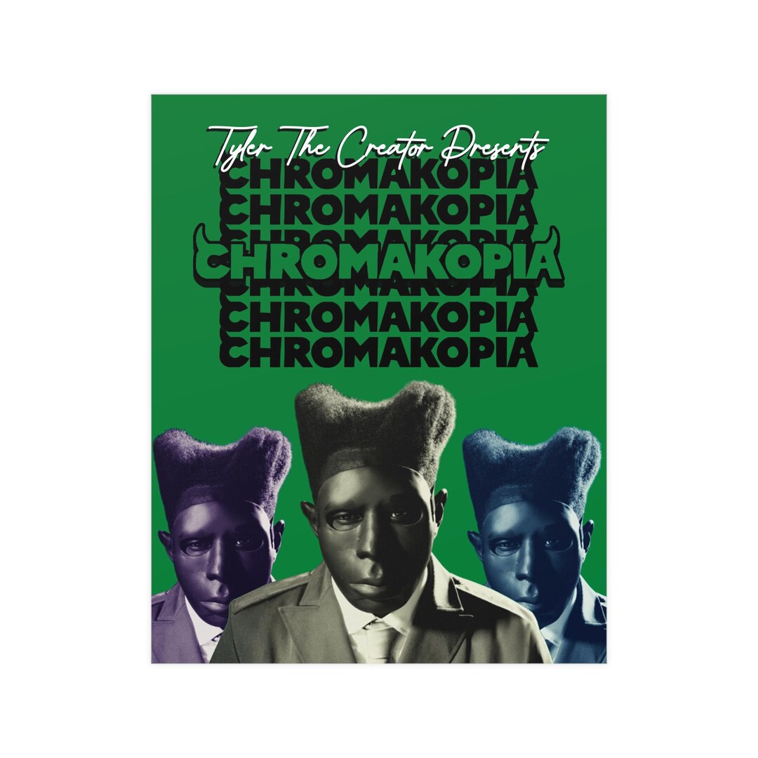 Tyler the Creator Chromokopia Poster Abstract Art Print, Music-inspired ...