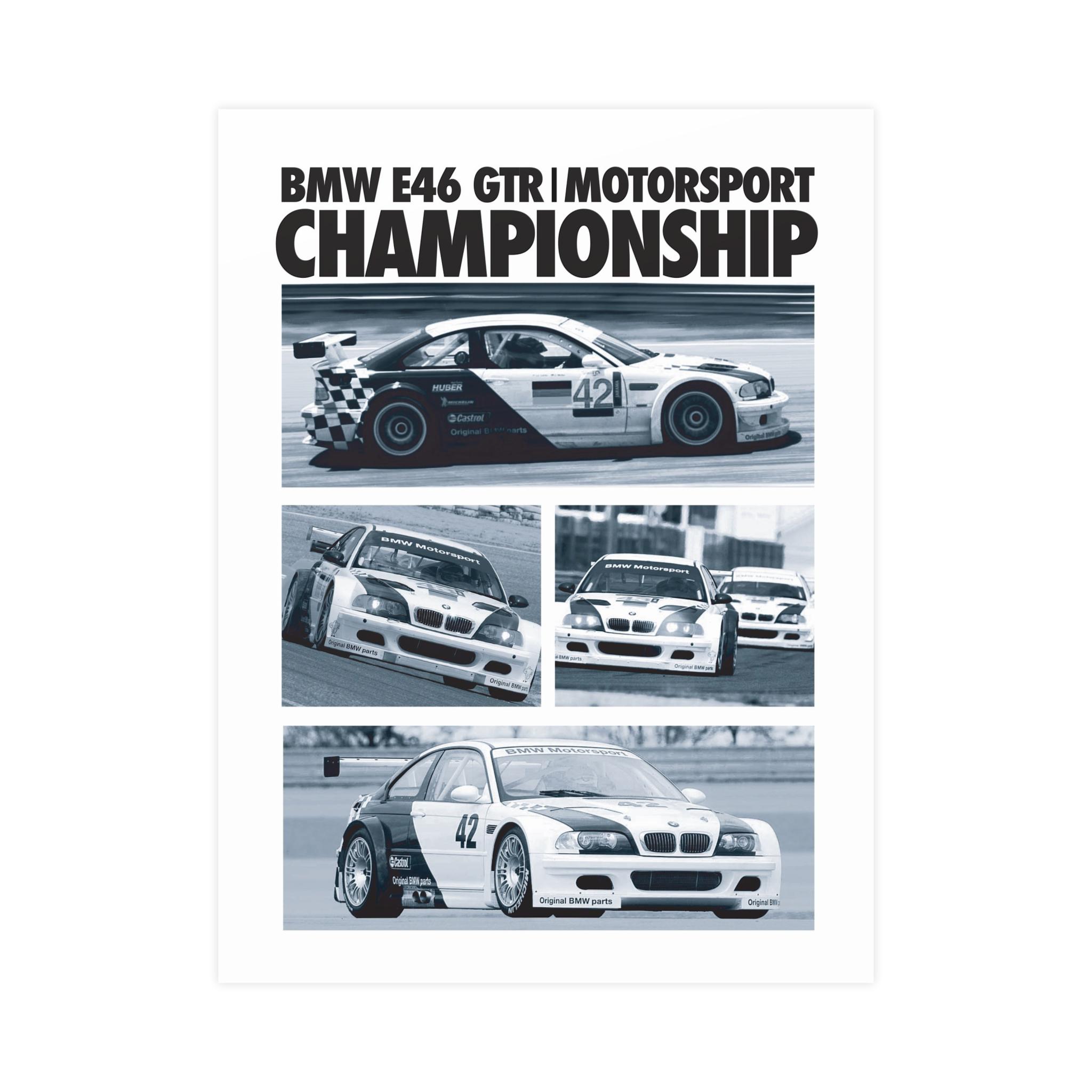 BMW E46 M3 Poster - Iconic Car Wall Art, Automotive Decor, Sports Car ...