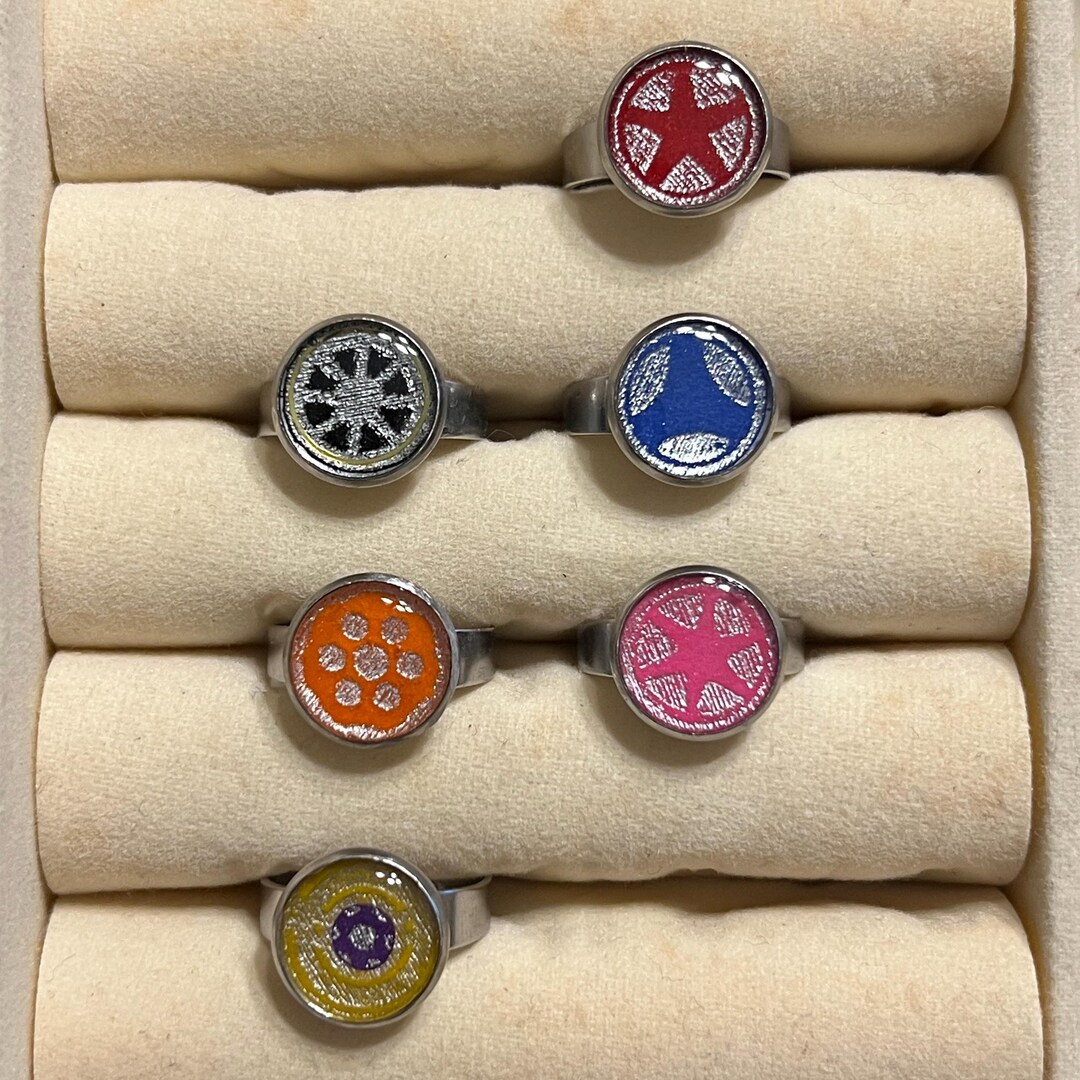 Tire Ranger Rings | Tokusatsu - Etsy