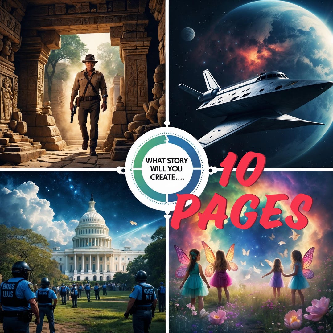 10 Episodes W. Images - Digital Build Your Own Adventure Story ...