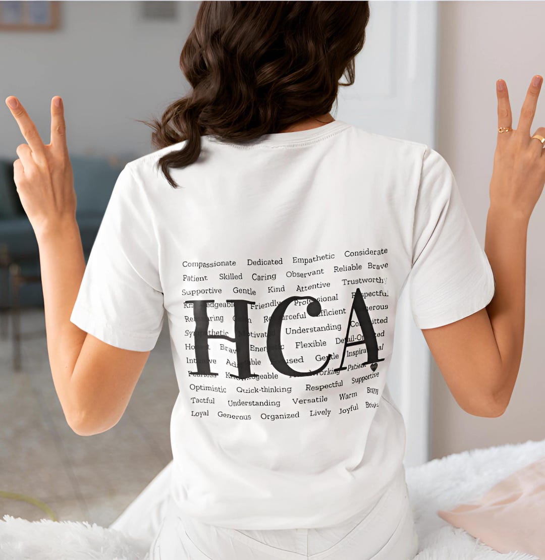 Custom Nurse Shirt With Adjectives, Personalized RN HCA LPN Tee, Funny ...
