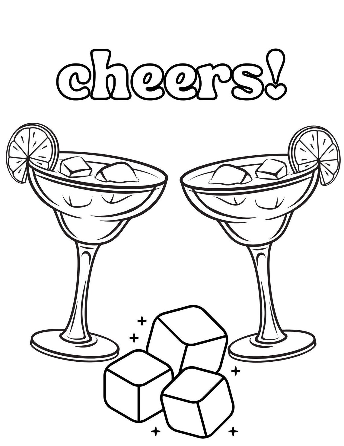 Drink Coloring Pages - Etsy