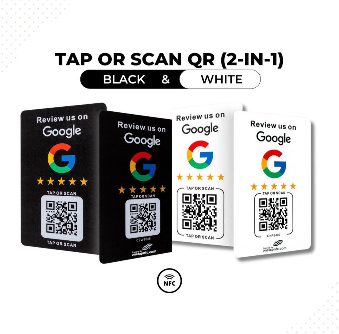 Google Review Card / Google Review Sign / Google NFC Review Card ...
