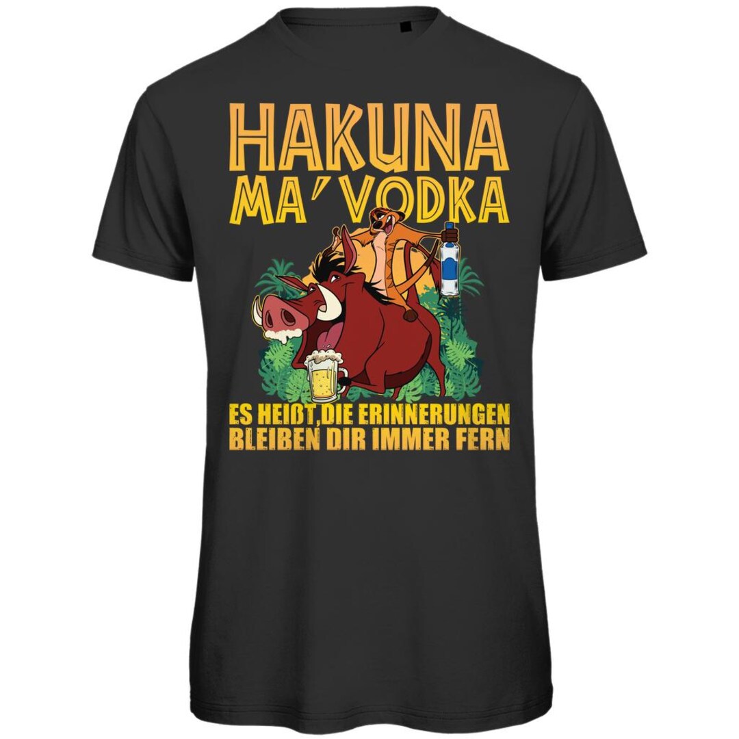 Hakuna Ma Vodka Timon and Pumbaa Men's Premium Organic T-shirt - Etsy