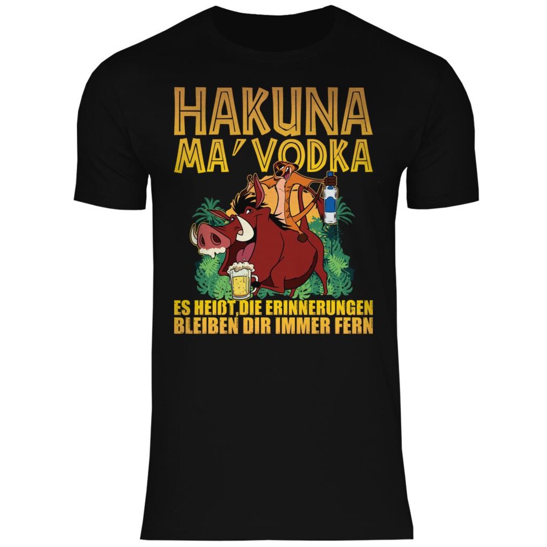 Hakuna Ma Vodka Timon and Pumbaa Men's Shirt - Etsy