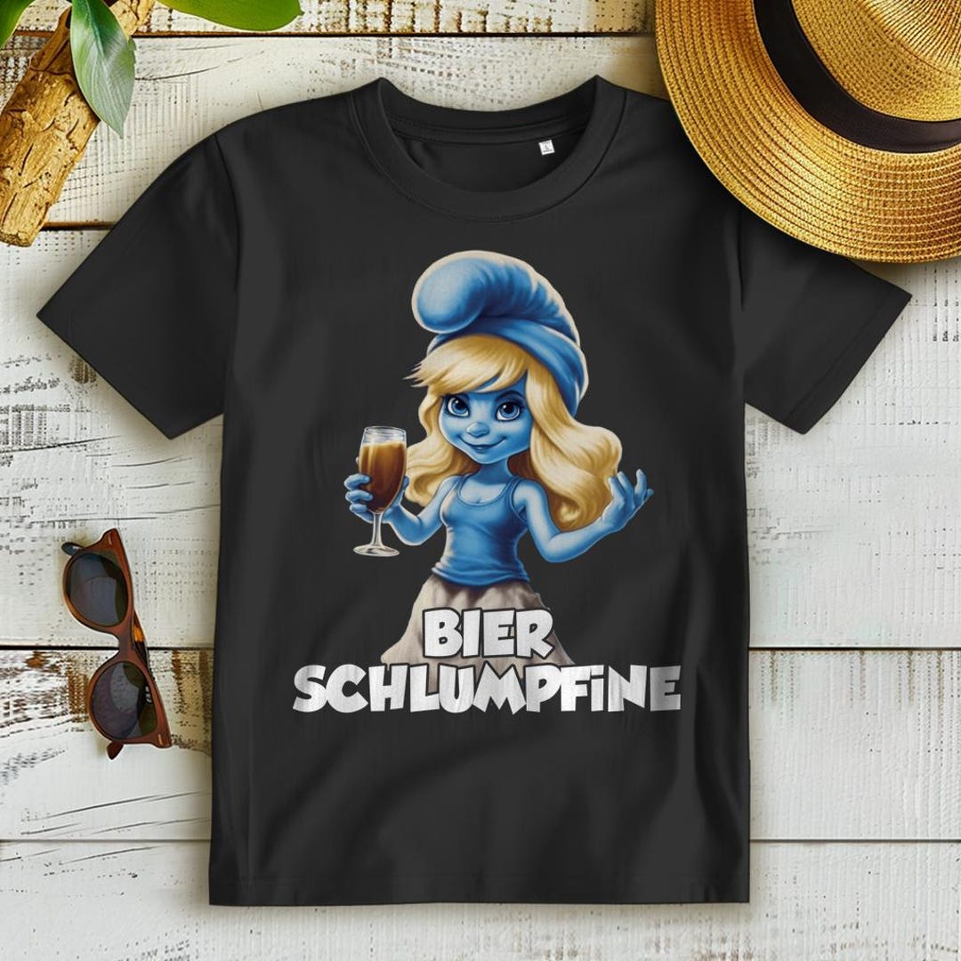 Beer Smurfette Smurf the Smurfs Women's Premium Organic T-shirt - Etsy