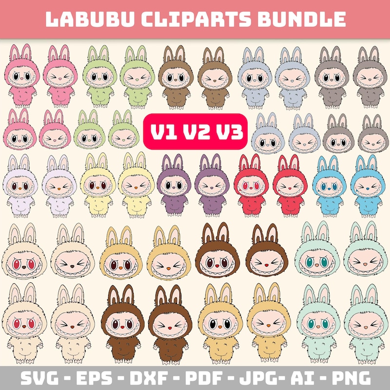 Labubu Face Silhouette - Etsy