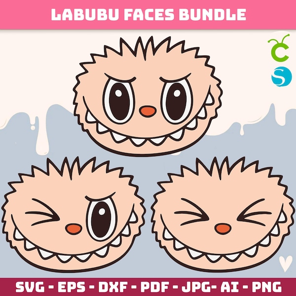 Labubu Face Silhouette - Etsy