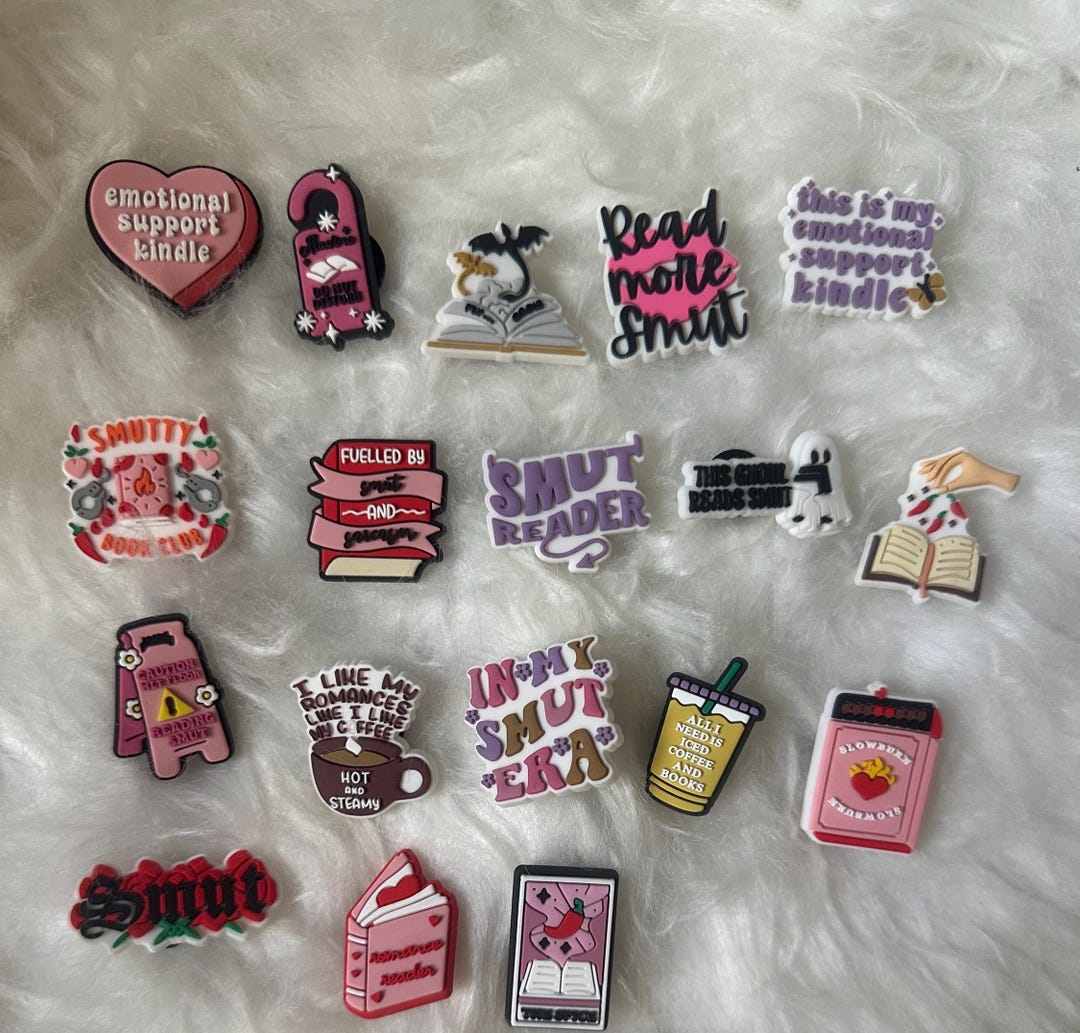 Bookish Croc Charm - Smut - Kindle Reader - Spicy Book - Forth Wing ...