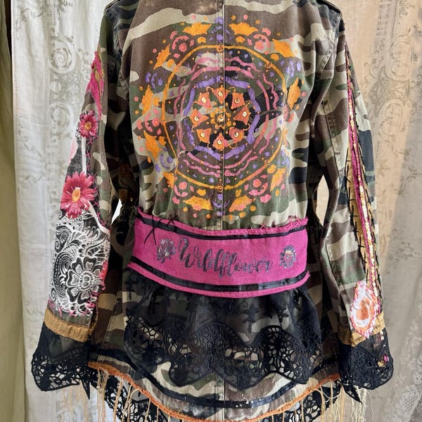 Painted Camo Jacket - Etsy