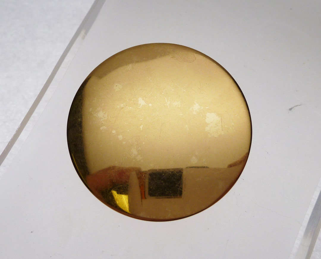 Monet Gold Plated Circular Pin - Etsy