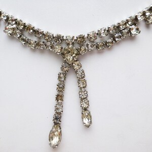 Vintage Rhinestone Fancy Collar Necklace - Etsy