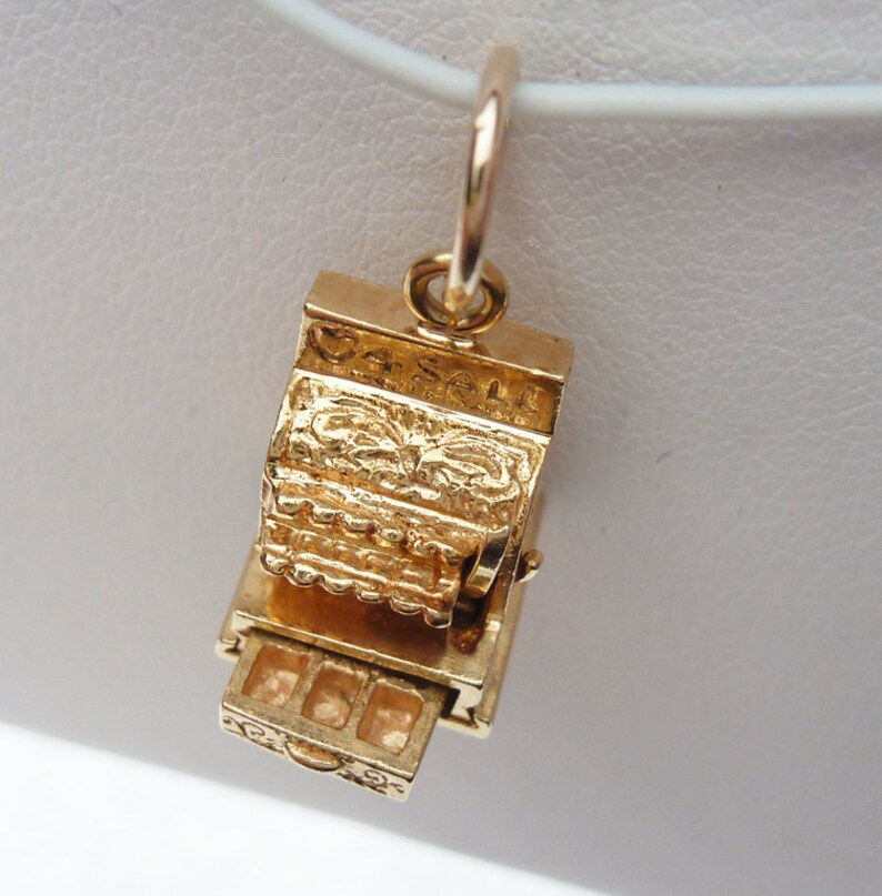 14k Love for Sale Cash Register Charm That Works - Etsy