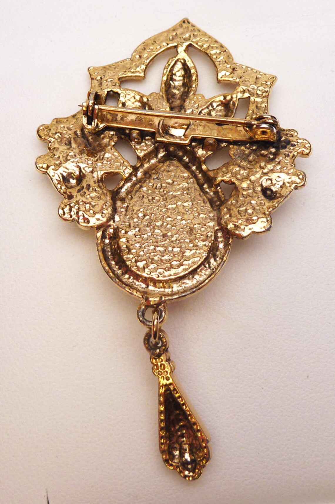 Victorian Revival Pearl Dangle Brooch - Etsy