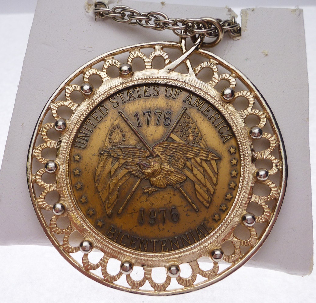 Liberty Bell Bicentennial Coin With Chain Necklace | Etsy
