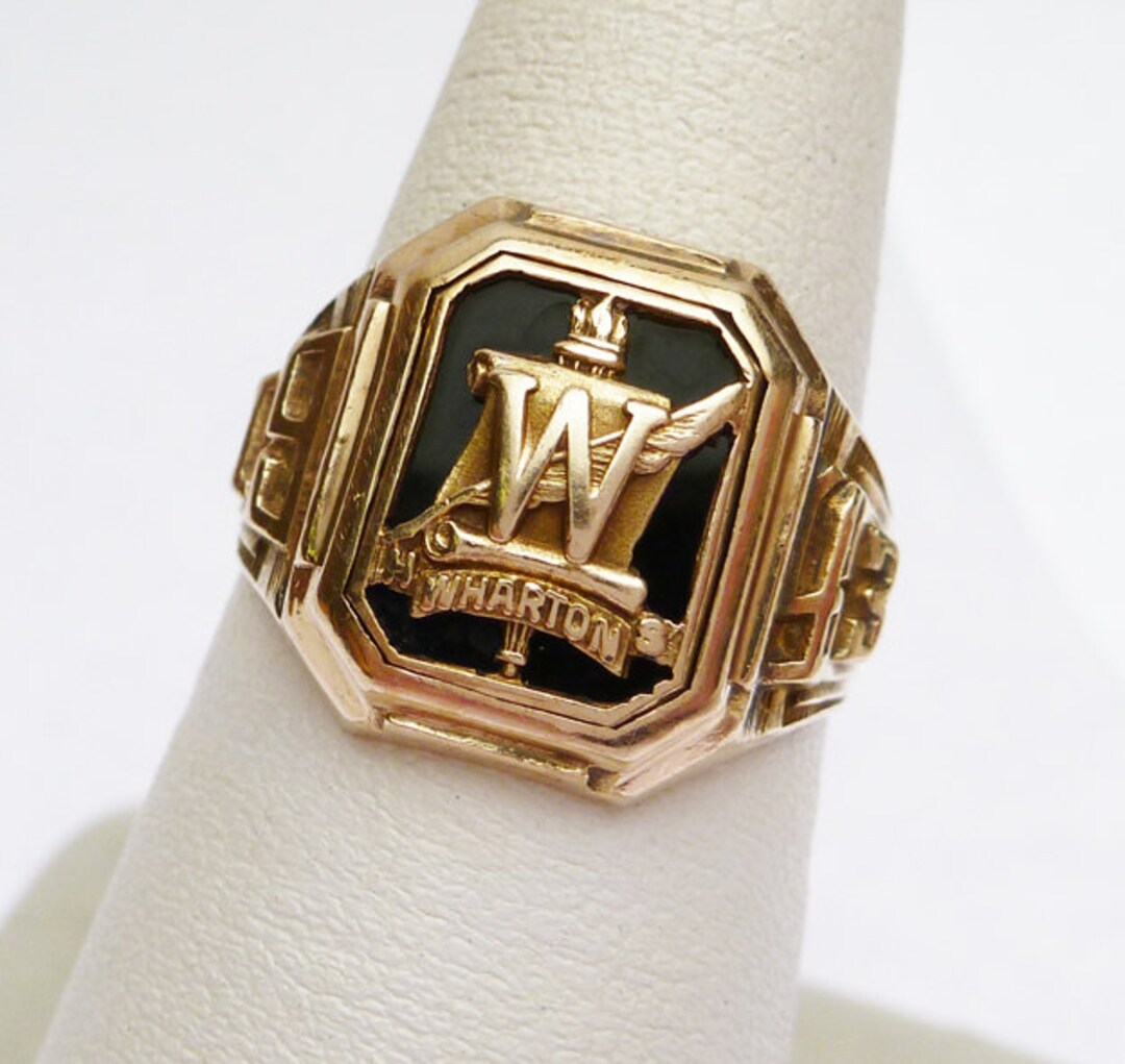 10 Kt Wharton High School 1943 Class Ring - Etsy