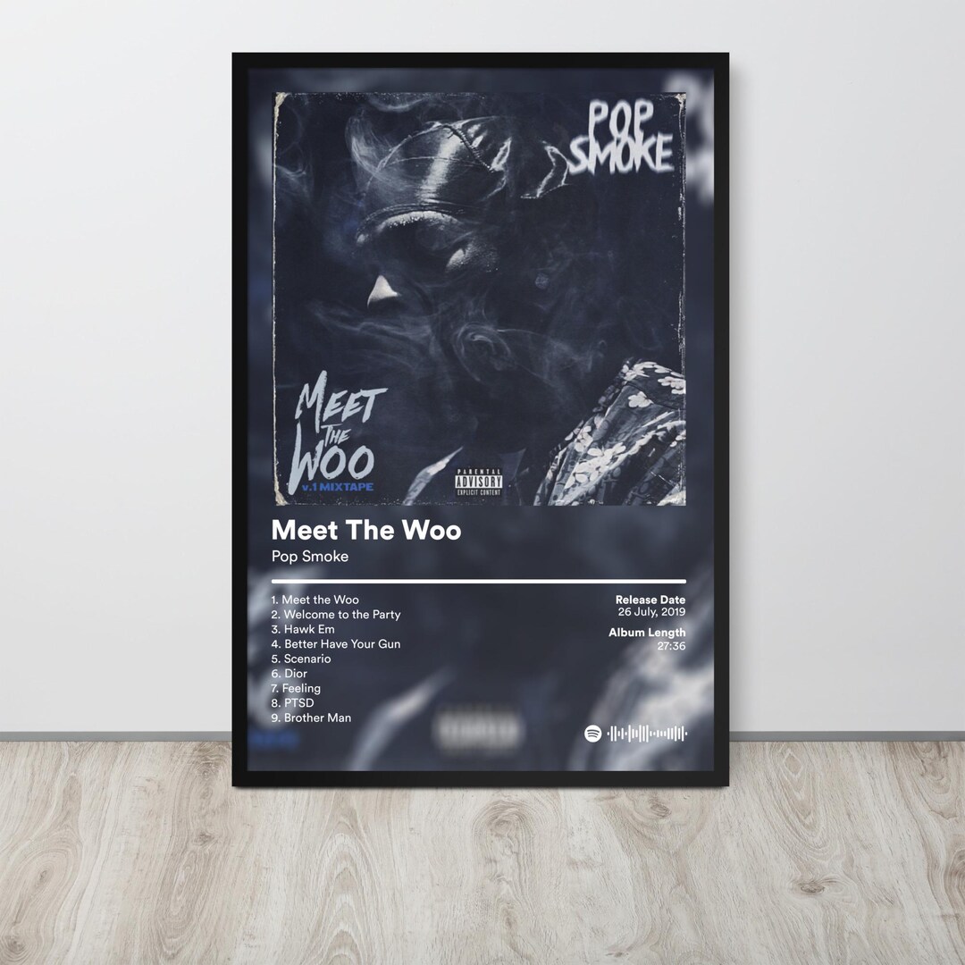 Pop Smoke: Meet the Woo- Framed Photo Paper Poster - Etsy