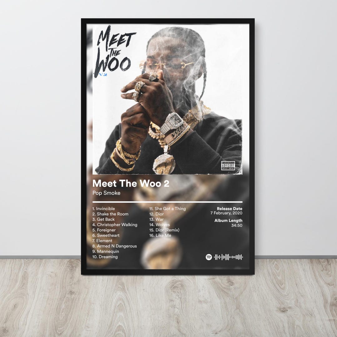 Pop Smoke: Meet the Woo 2- Framed Photo Paper Poster - Etsy