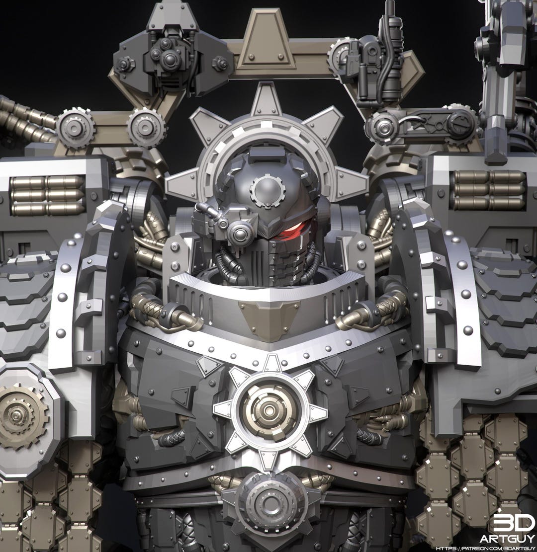 The Relentless One by 3dartguy 32mm Scale, 50mm or 100mm, Miniature War ...