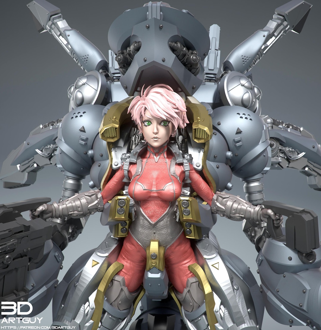 Mecha Pilot by 3dartguy 32mm Scale, 50mm or 100m Miniature War Gaming ...