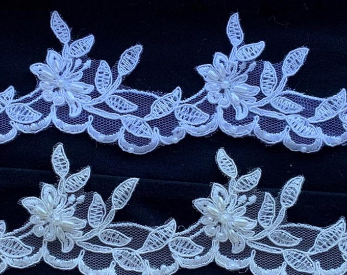 Samples of Ivory Tulle With 2" Lace and 2" New Lace 20" Long Each - Etsy