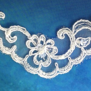 Lace Trim Beaded Lace Edge Beaded Trim Lace Scalloped Lace - Etsy