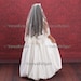 Communion Veil, Baptism Veil, Catholic Veil, Flower Girl's Veil, Holy ...