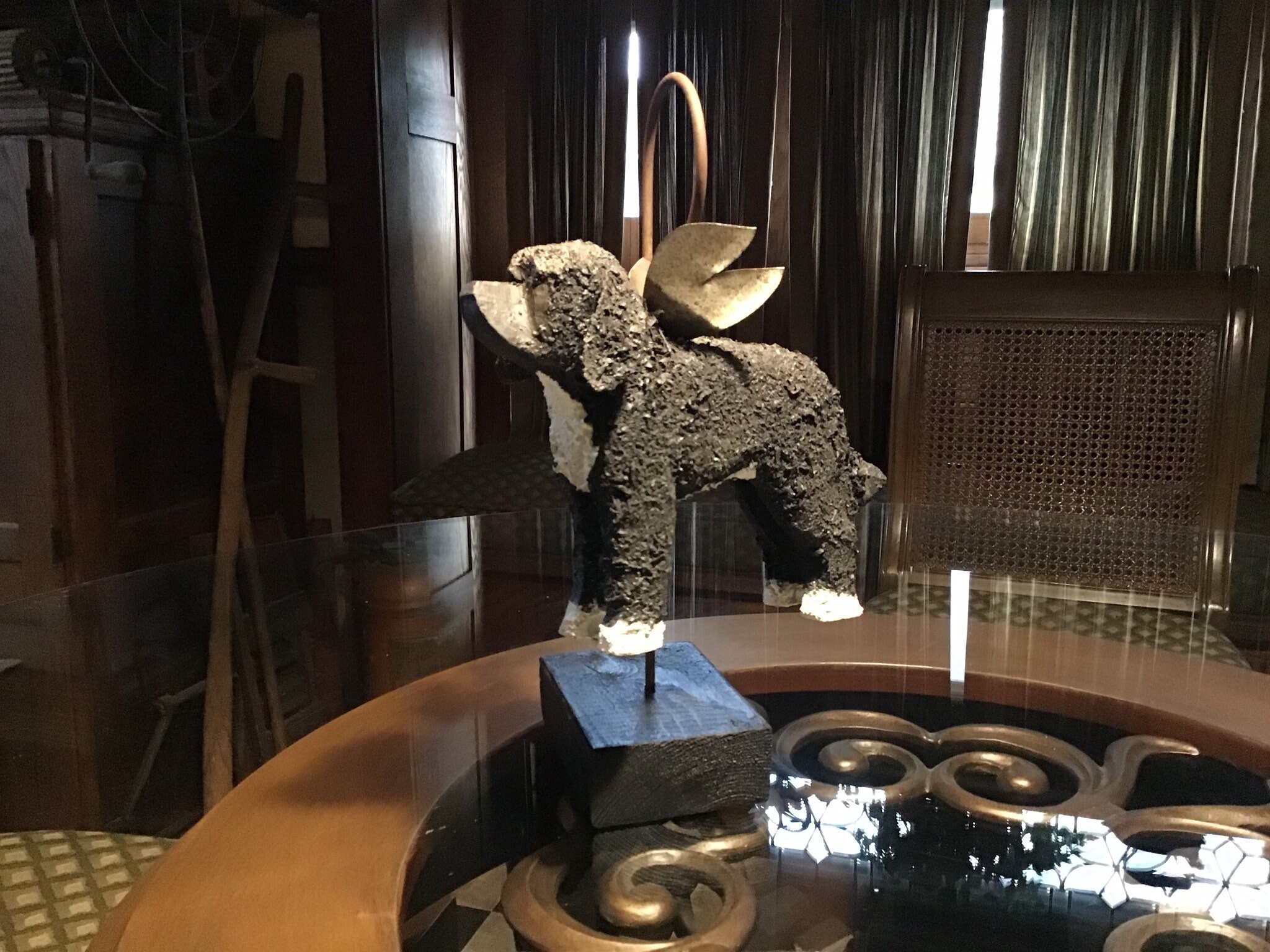 Carved labradoodle or golden doodleblack and white with wings | Etsy