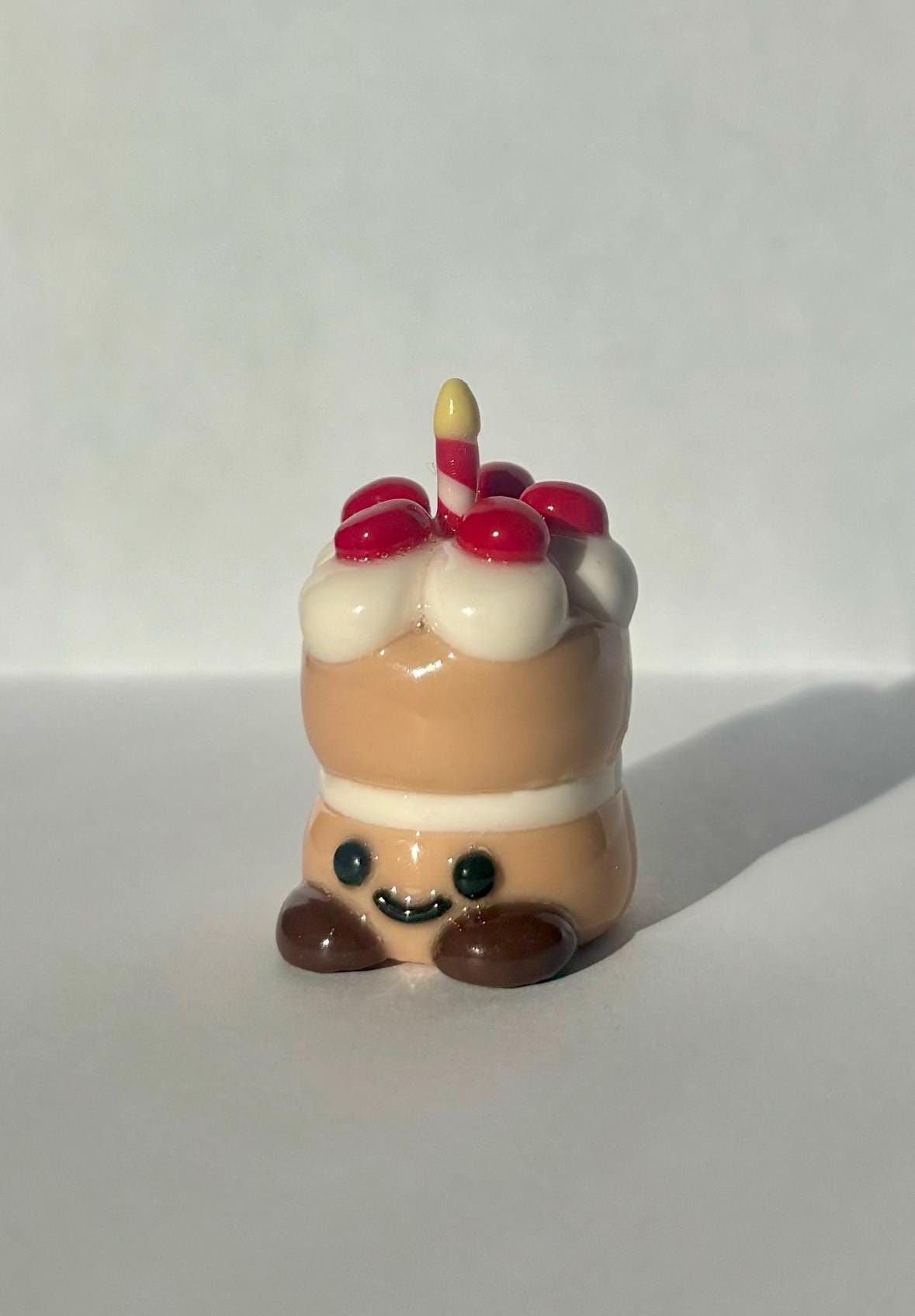 Handmade Jellycat Inspired Birthday Cake Clay Charm - Jellycat Keychain ...