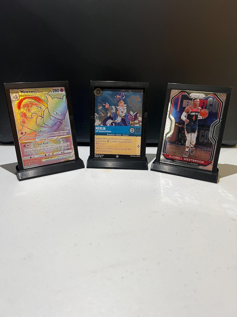 3D Printed Trading Card Display Stand - Etsy