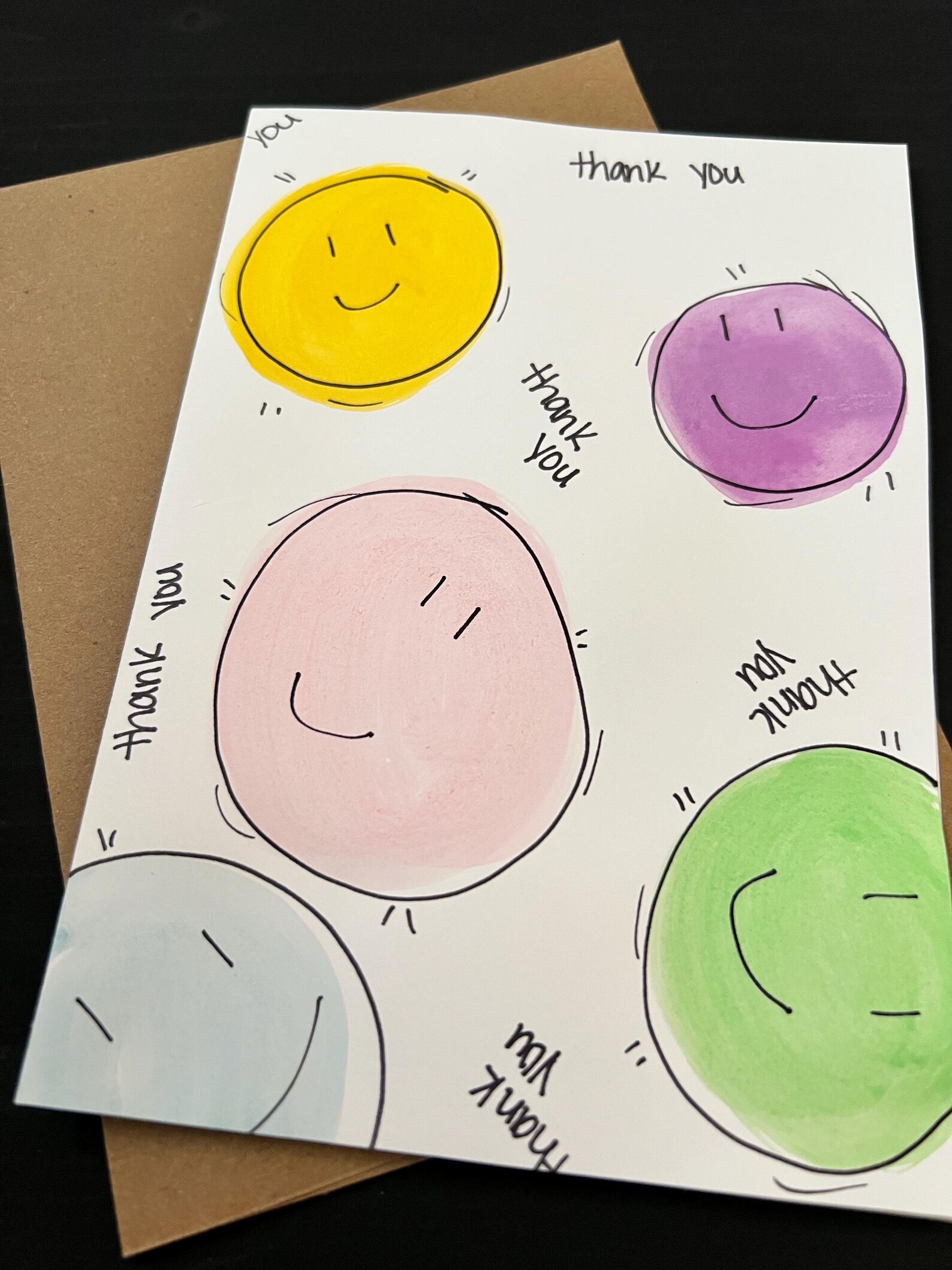 Card | Thank You Smiles - Etsy