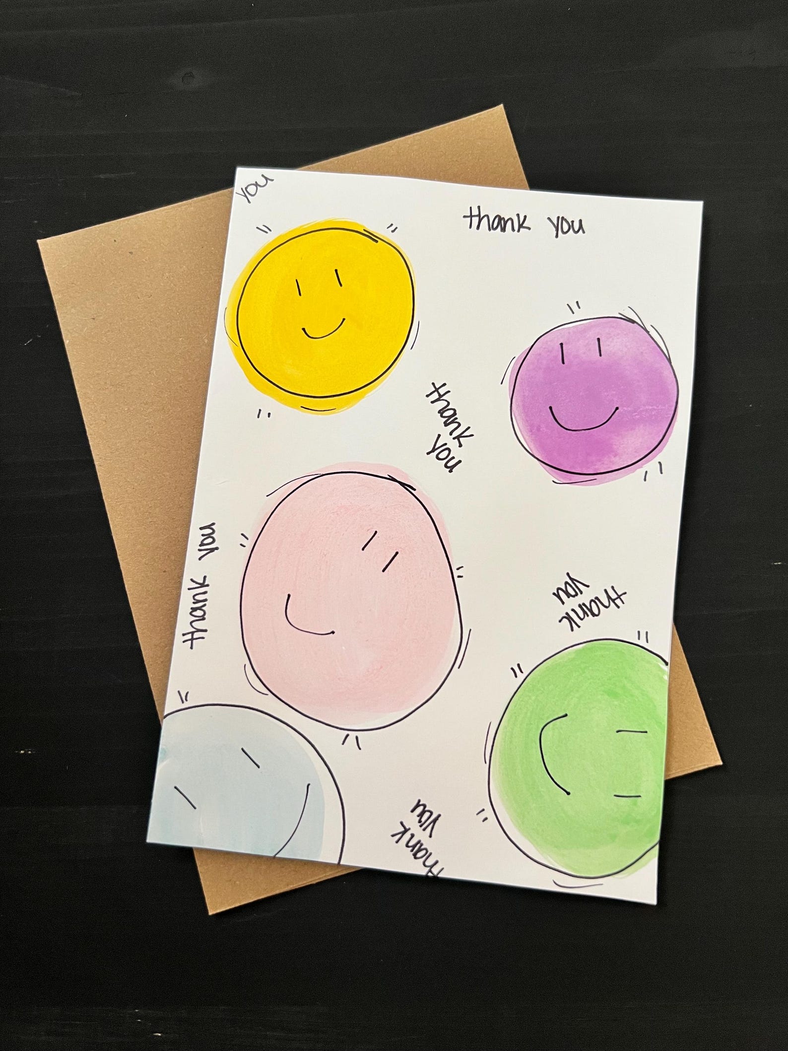 Card | Thank You Smiles - Etsy