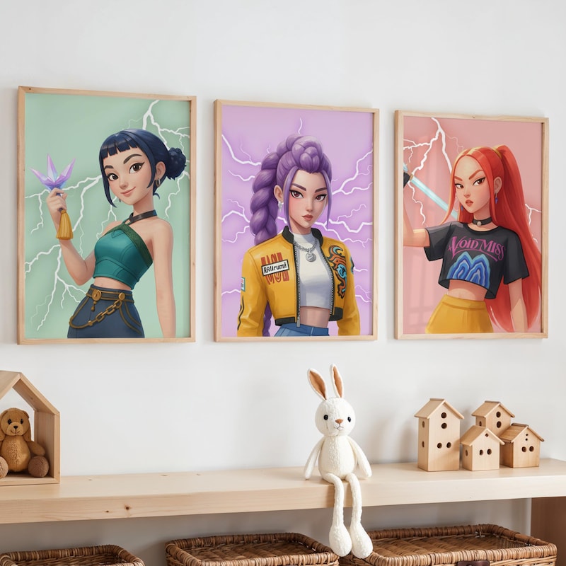 Kpop Demon Hunter Posters - Etsy