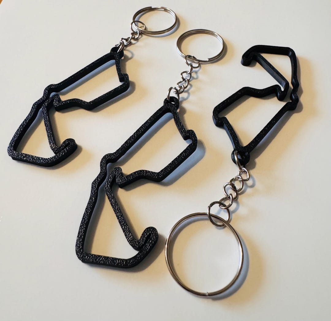 Silverstone Key Ring 3D Printed - Etsy